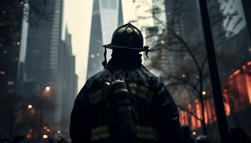 Men in Uniform Work Outdoors, Protecting City from Terrorism Generated ...
