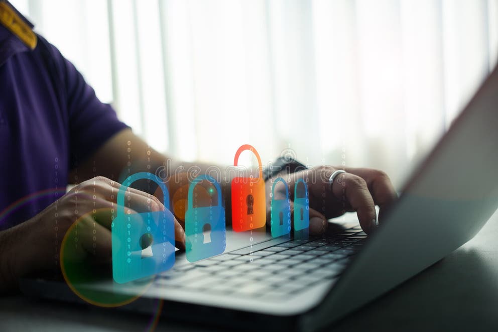 Men Use Computer Identification To Access Data, and Unlock Digital ...