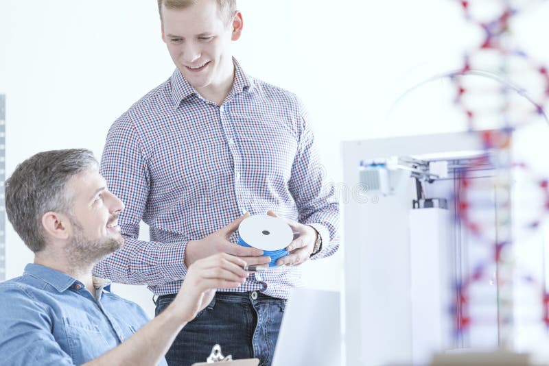 Men Using 3d Printing Technology Stock Image - Image of education ...