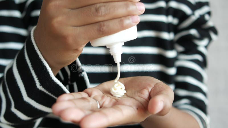 Men Using Sunscreen Cream Close Up Stock Footage - Video of product ...