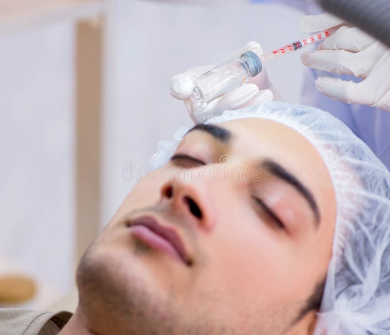 Man Visiting Doctor for Plastic Surgery Stock Image - Image of lips ...