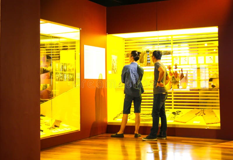 Men visiting a museum editorial photo. Image of yellow - 96323381
