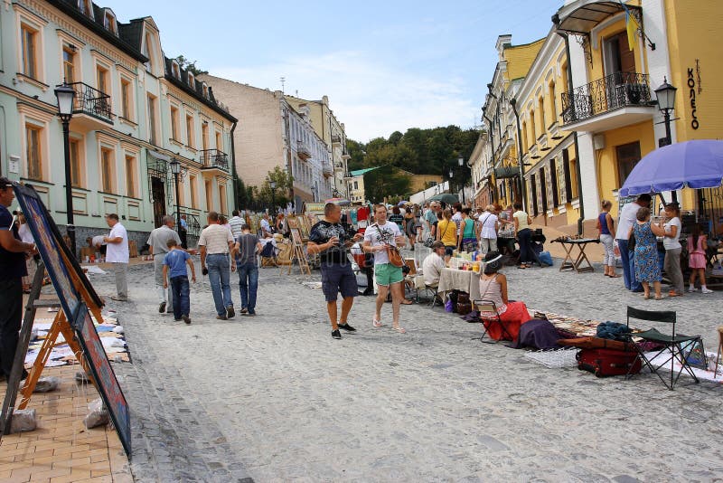 Men Walking Around Street Market Editorial Photo - Image of market ...