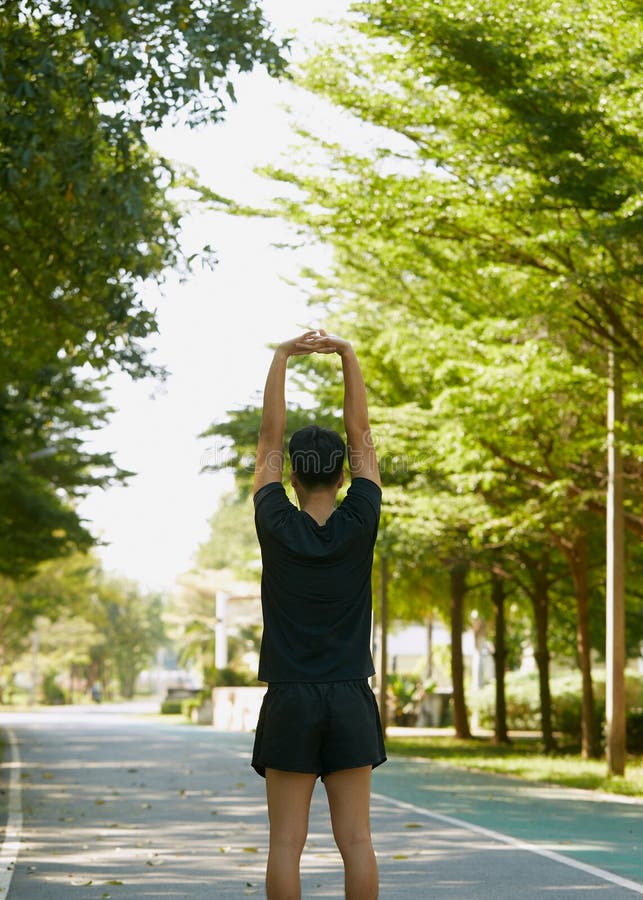 Men Warming Up and Exercise Stock Photo - Image of recreation, jogging ...