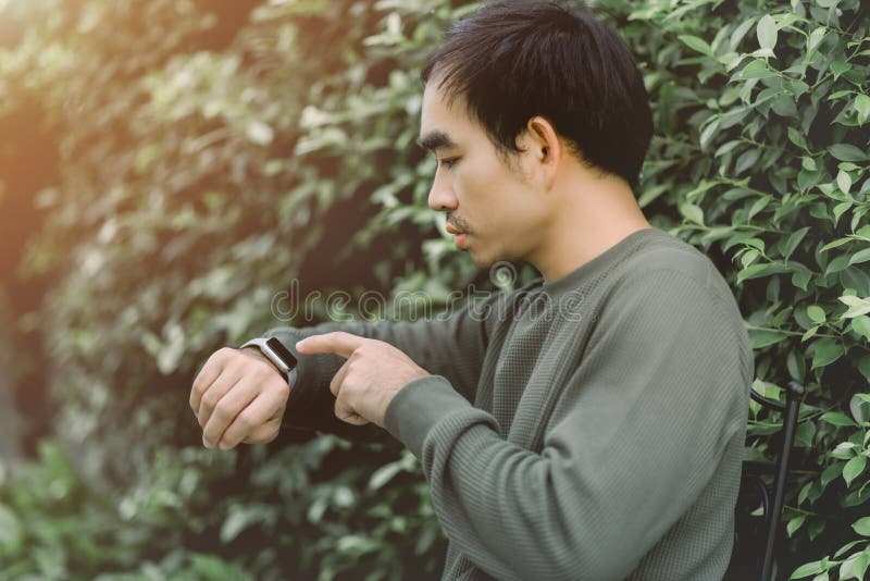 Watching Time Running Out on the Clock Stock Photo - Image of cute ...