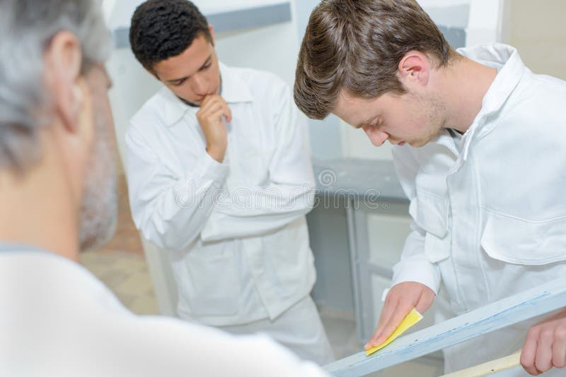 Men in white uniform stock photo. Image of future, polish - 160147388