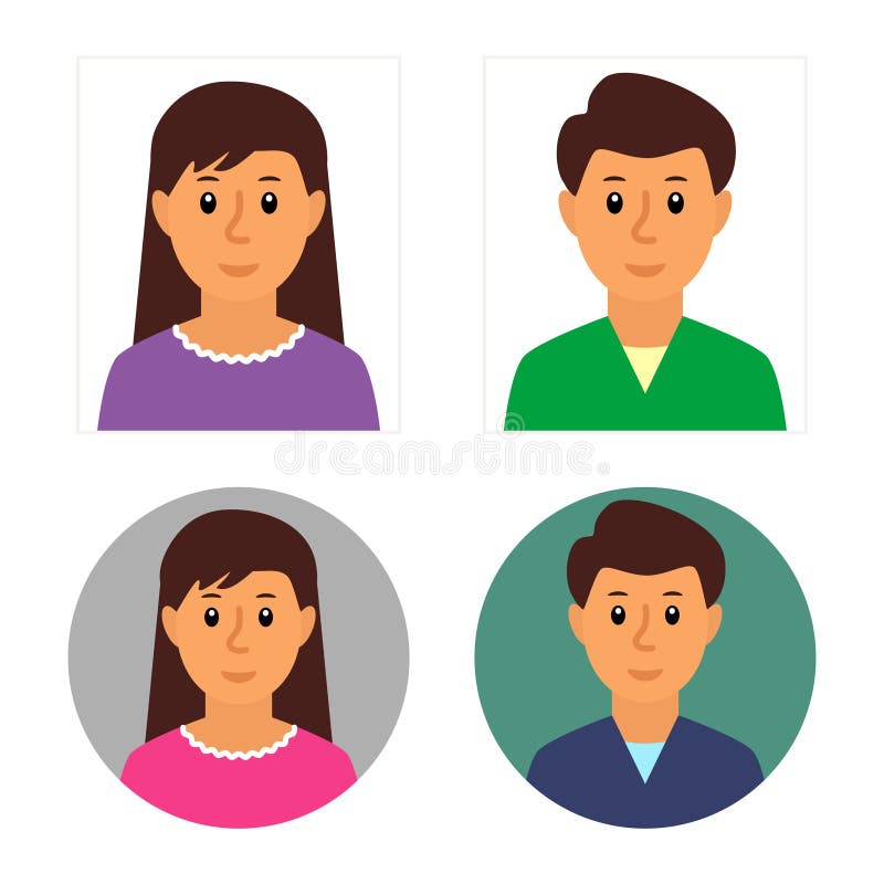 Set Illustrations Family Avatars Stock Illustrations – 48 Set ...
