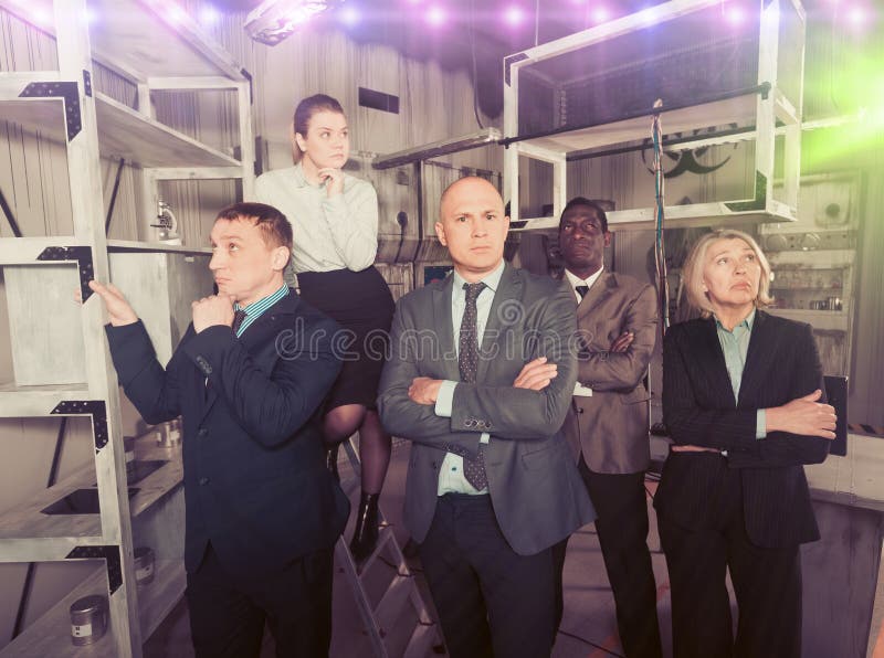 Men and Women in Pensive Poses Stock Image - Image of conundrum ...