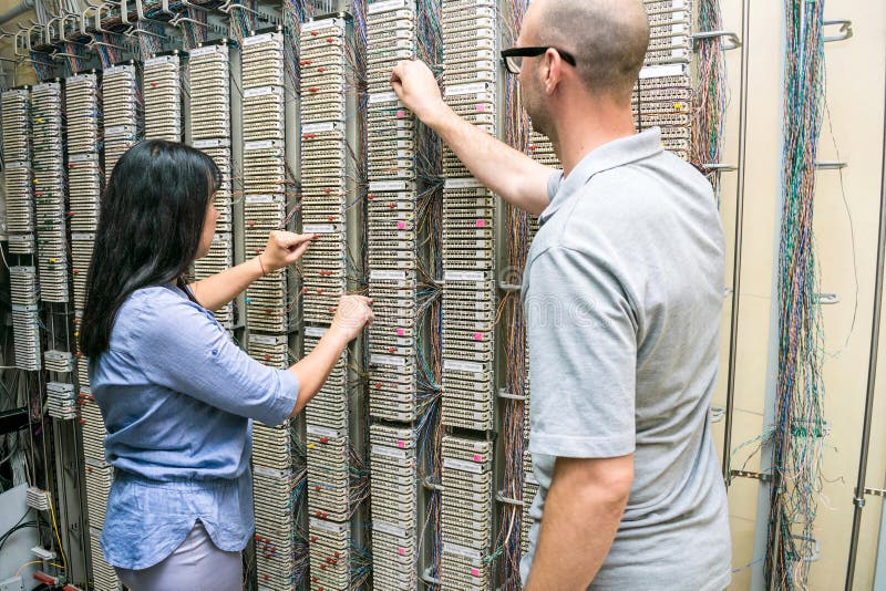 Men and Women Switch the Wires in the Network Switching Patch of the IP ...