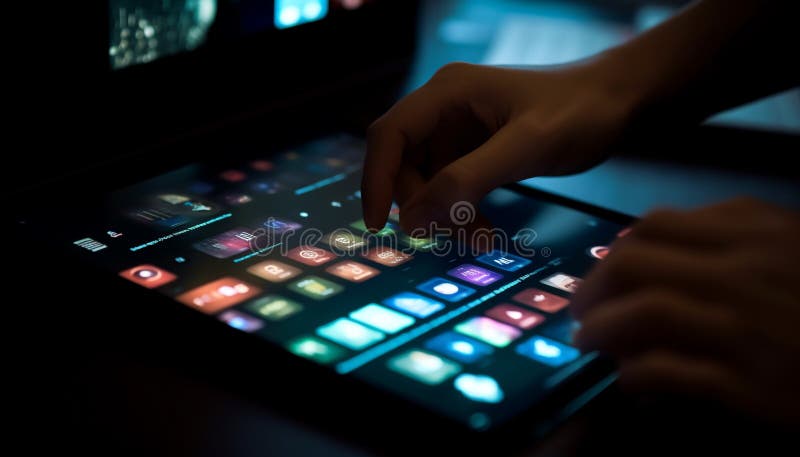 Men and Women Using Technology for Modern Lifestyles Generated by AI ...