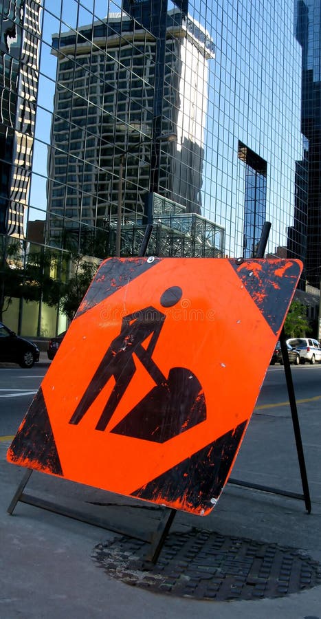 Men at Work Sign stock photo. Image of safety, warn, flagman - 2867116