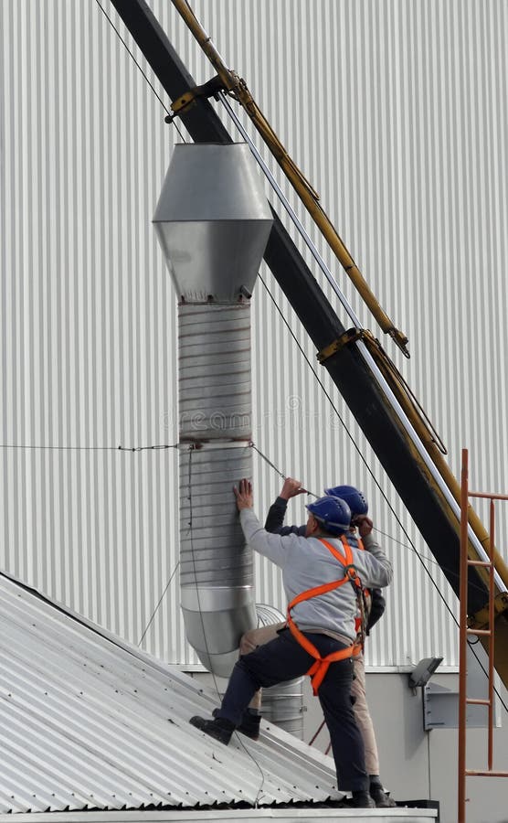Worker with PPE stock image. Image of earplugs, ladder - 1735503