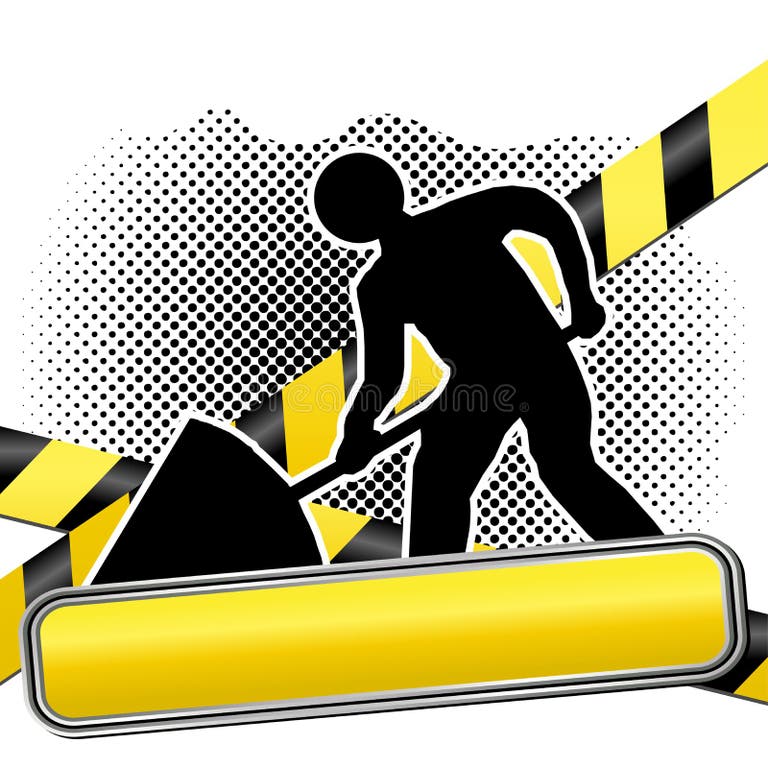 Men Work Caution Sign Stock Illustrations – 411 Men Work Caution Sign ...