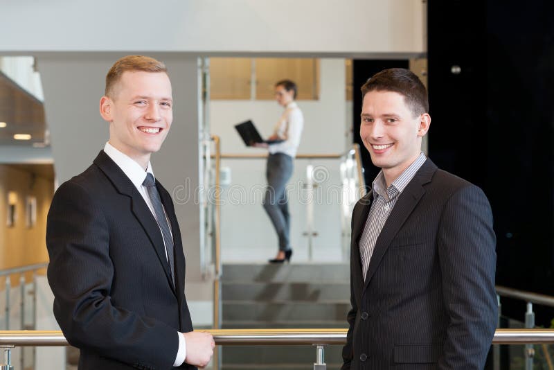 Men before work beginning stock image. Image of hall - 40548315