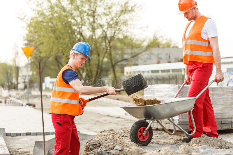 Man at Work Loading Boxes and Crates with Forklift at Truck Cut Stock ...