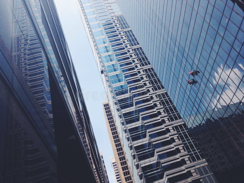 Men at Work stock image. Image of architecture, skyscraper - 42858495