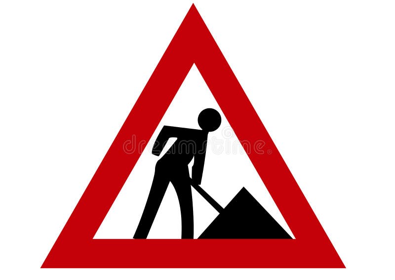 Men at Work Symbol stock illustration. Illustration of site - 6312009