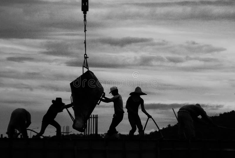 Men at Work stock image. Image of workmen, concreting - 188594023