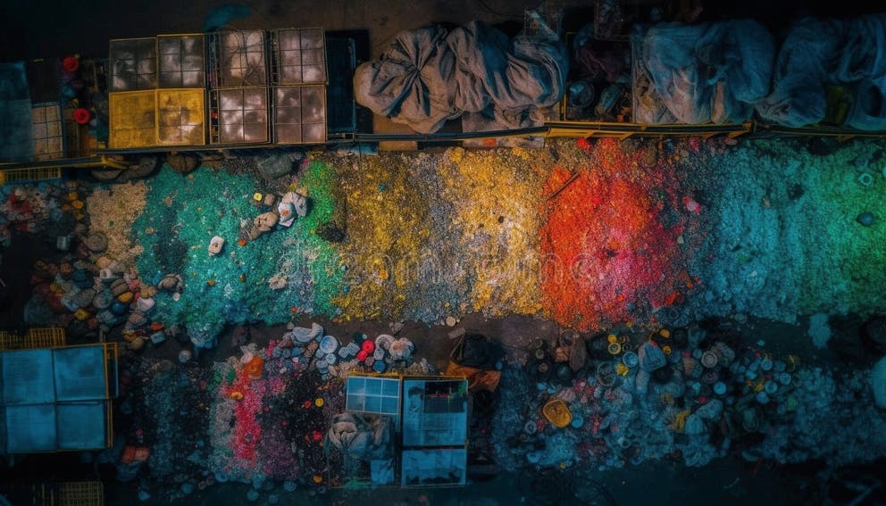 Men Working in a Crowded, Messy Workshop Generated by AI Stock ...