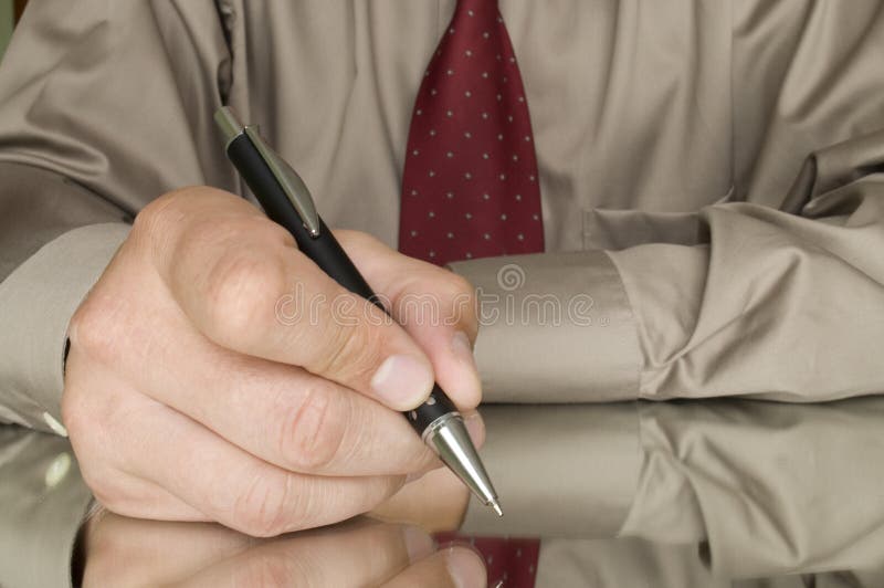 Men writing stock photo. Image of finance, caucasian - 16154122