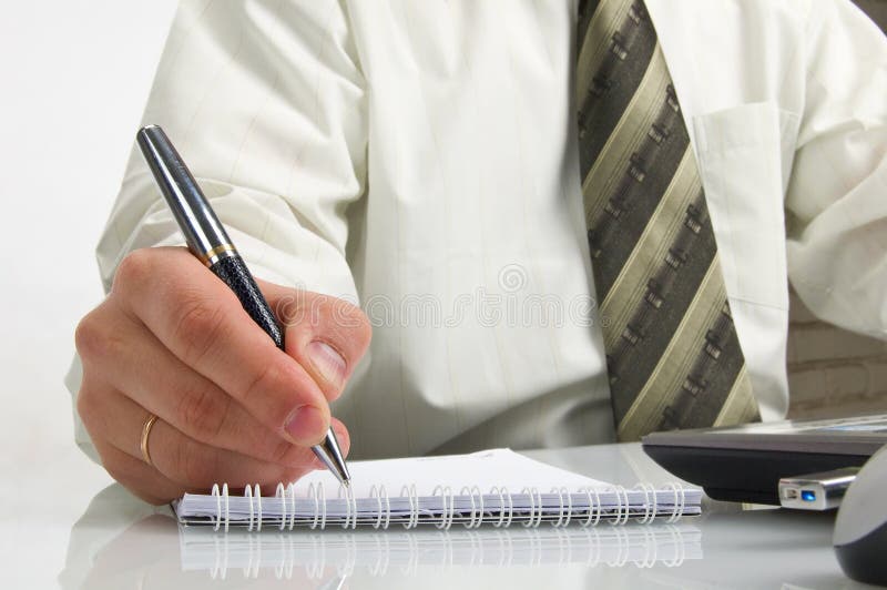 Men writing stock photo. Image of businessmen, notebook - 39856958