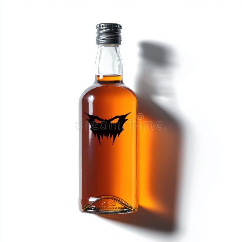 Spirited Whiskey Bottle stock image. Image of drink - 367242517