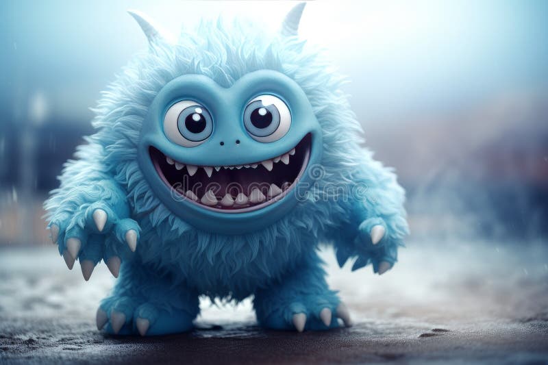Menacing Monsters Cute. Generate Ai Stock Image - Image of celebration ...