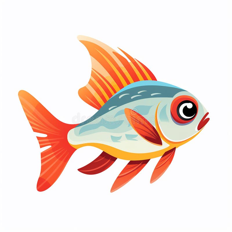 Menacing Piranha Fish Illustration Stock Illustration - Illustration of ...