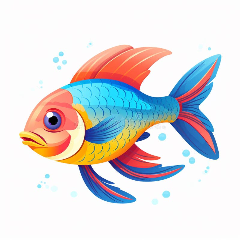 Menacing Piranha Fish Illustration Stock Illustration - Illustration of ...