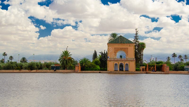 Menara Gardens in Marrakech, Morocco Stock Photo - Image of landmark ... Menara Gardens in Marrakech, Morocco Stock Photo - Image of landmark ...