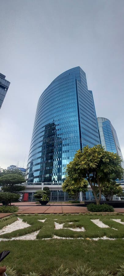 Menara jamsostek jakarta stock photo. Image of city - 261875434