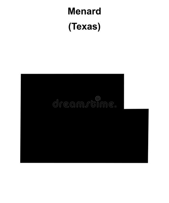 Menard outline map stock vector. Illustration of isolated - 361793039