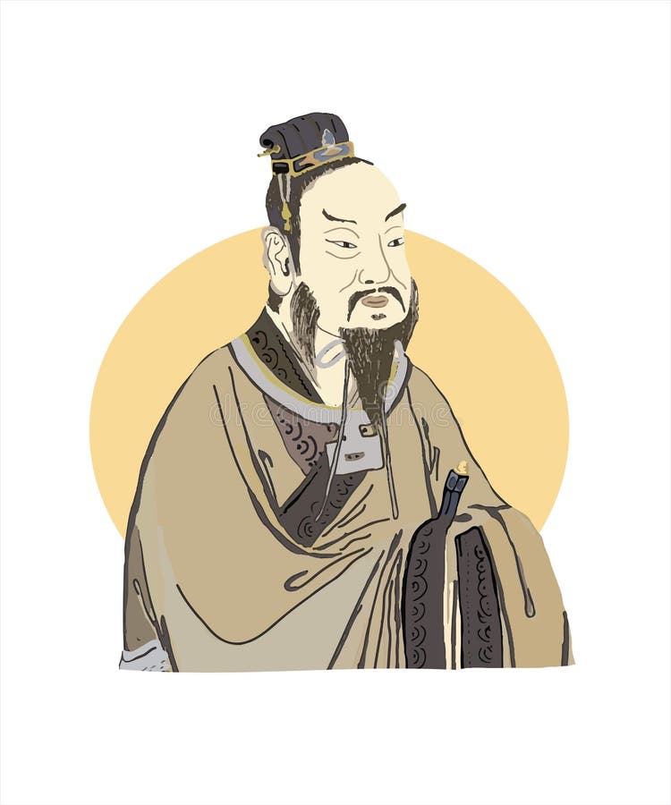 Mencius; or Mengzi Was a Chinese Confucian Philosopher. Vector ...