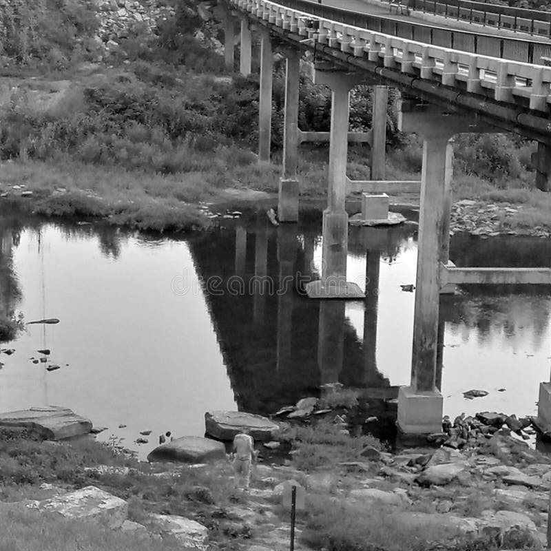 Mending the bridge stock image. Image of structural - 168968551