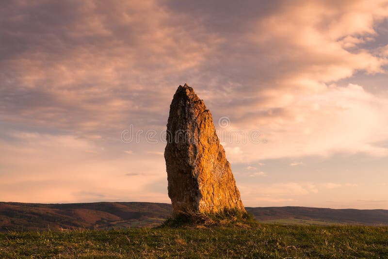 The Menhir stock image. Image of menhir, landmark, granite - 24514065