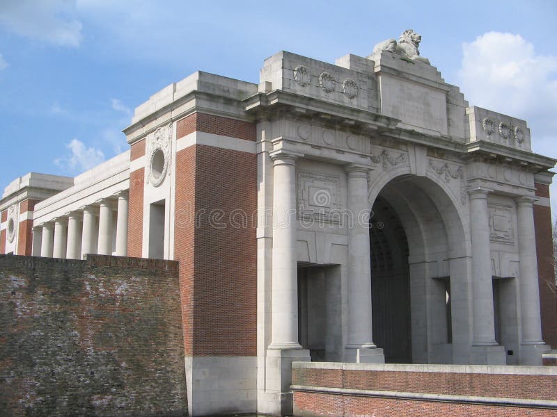 The Menin Gate stock photo. Image of landmark, building - 701716