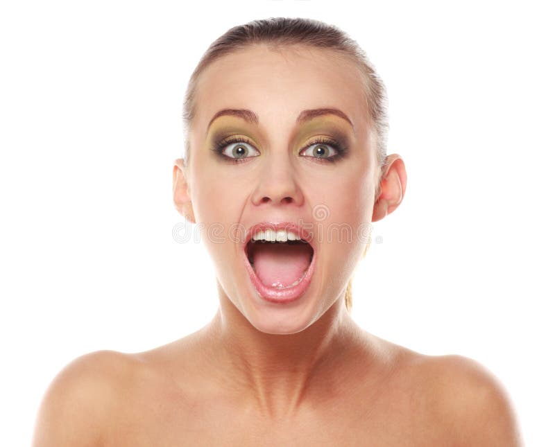 Menina com a boca aberta foto de stock. Imagem de menina - 1814072