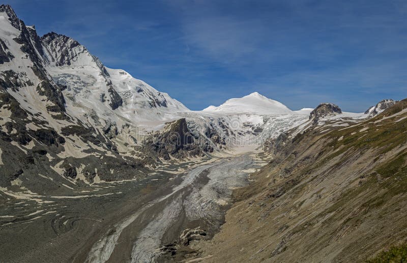 Gletsjer Op Grossglockner. Oostenrijk. Panorama Stock Foto - Image of ...