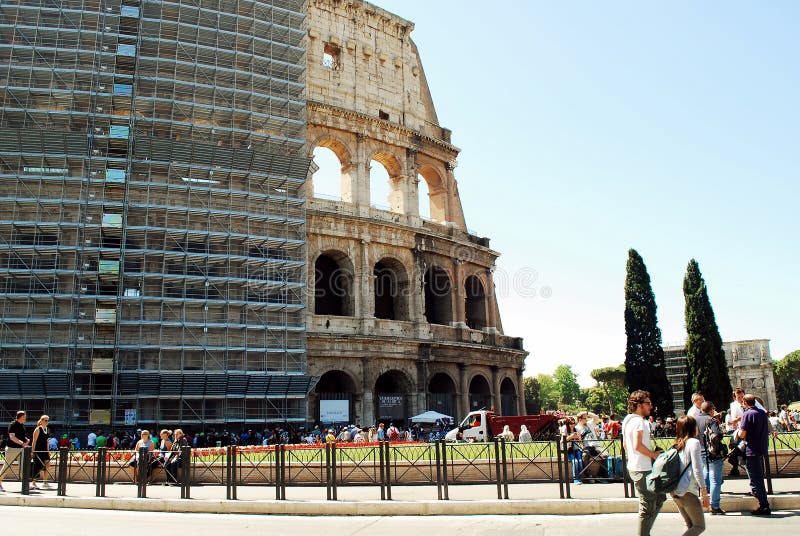 Mening Van De Stads Oud Centrum Van Rome Op 1 Juni, 2014 Redactionele ...