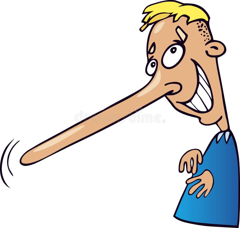 Menino do mentiroso ilustração do vetor. Illustration of bruxa - 7181315