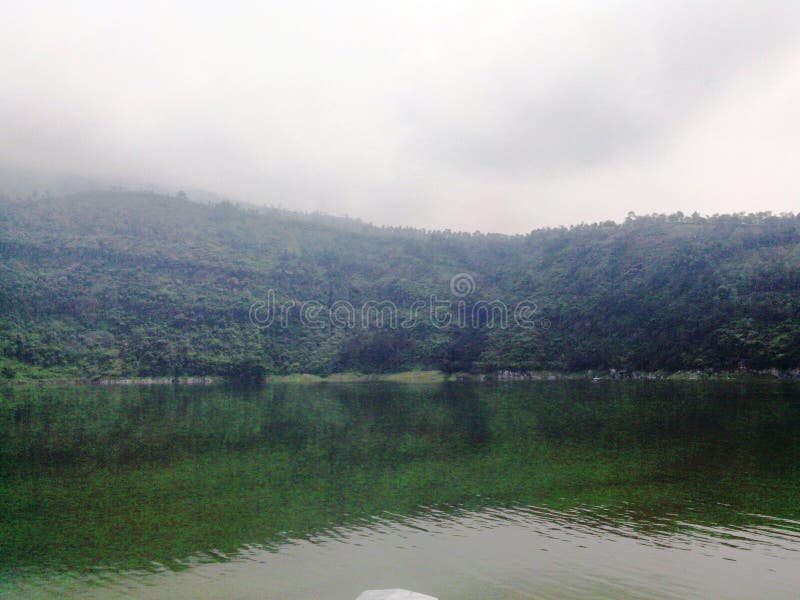 Menjer Lake Located at Wonosobo City on Central Java Indonesian Stock ...