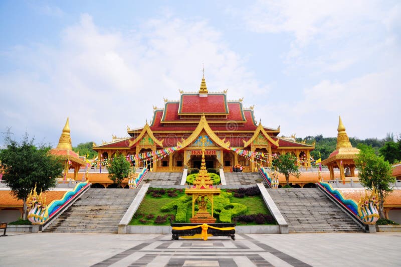 Buddhist temple in Manado stock image. Image of building - 37896153