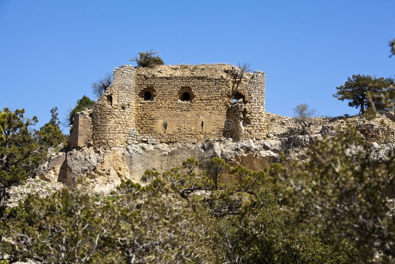 Mennan Castle stock photo. Image of brick, refugee, tree - 15546386