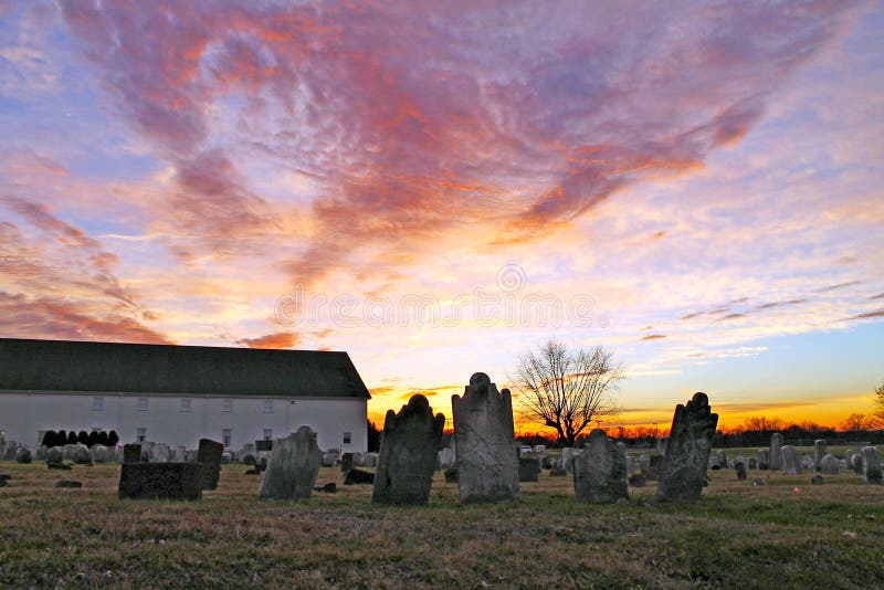 Mennonite Cemetary stock photo. Image of sunset, franconia - 47779116
