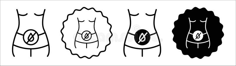 Menopause Icon Symbol Set Collection Menopause Simple Vector Sign