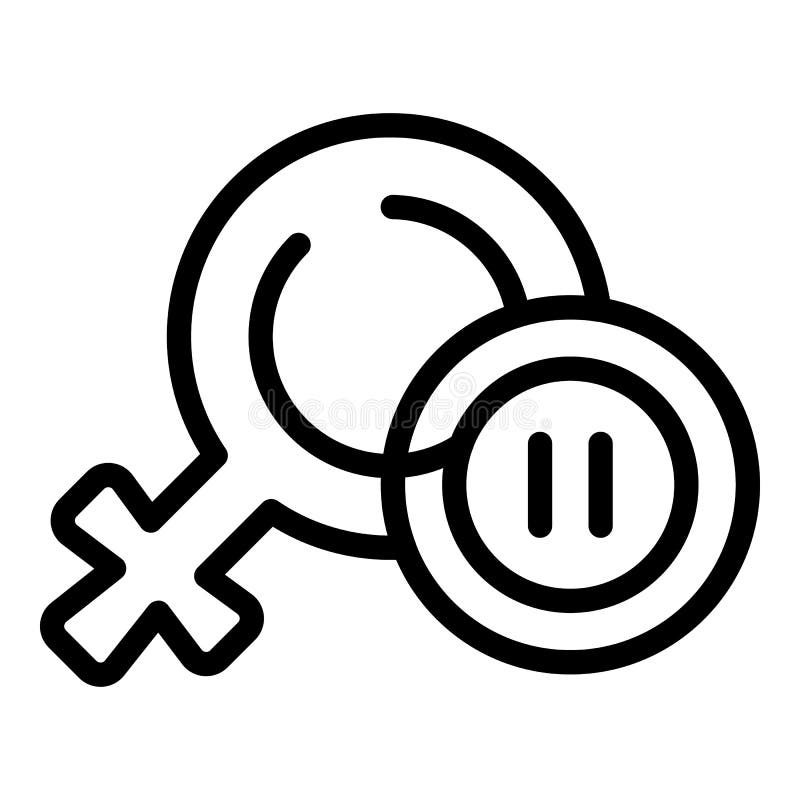 Menopause Icon Outline Vector Woman Hormone Stock Vector