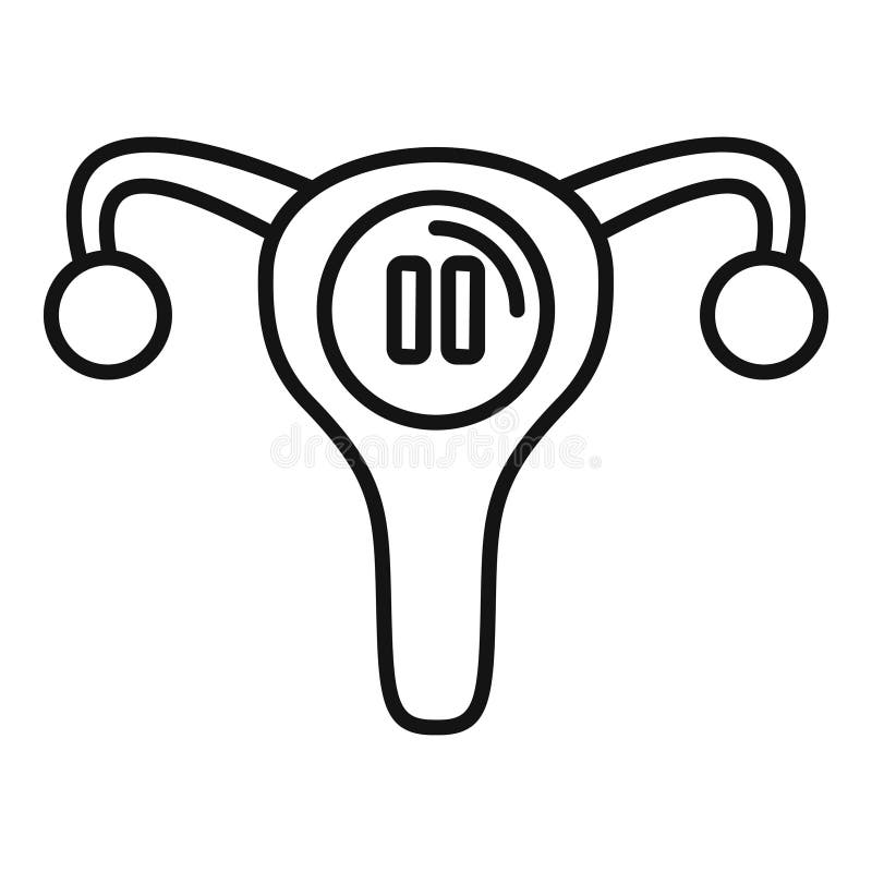 Menopause Sweat Icon Outline Vector Wife Life Stock Vector