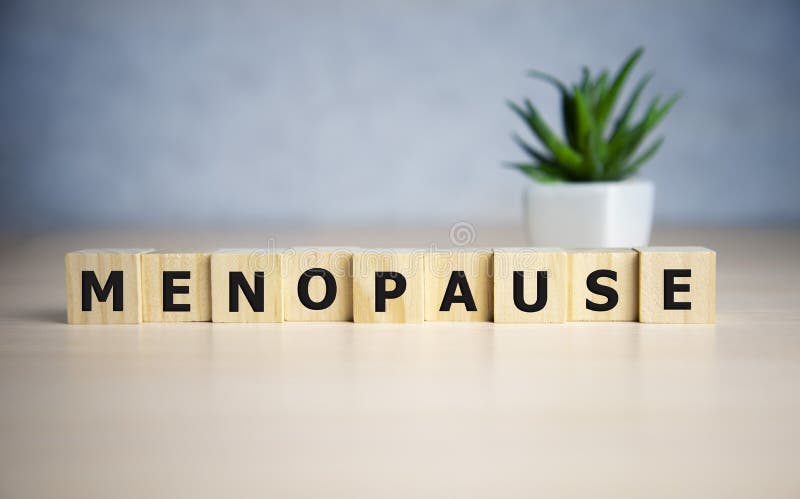 Menopause Word Composed Over White Sand with Colored Stones Letters ...