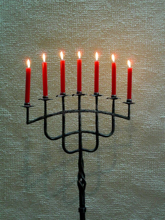 Menora stock image. Image of judaism, menorah, judaic, light - 297125