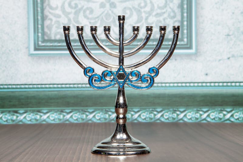 Menorah stock image. Image of chanukah, jewish, judaism - 75212309